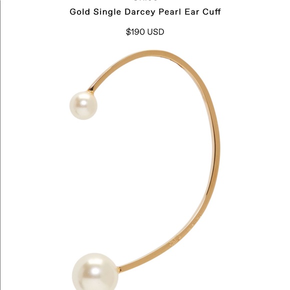 Chloe | Jewelry | Chloe Ear Cuff Pink Pearl | Poshmark